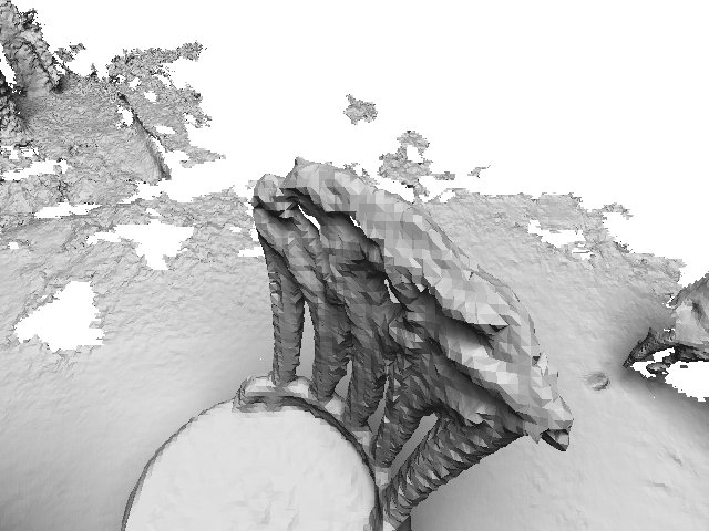 A Large Dataset of Object Scans