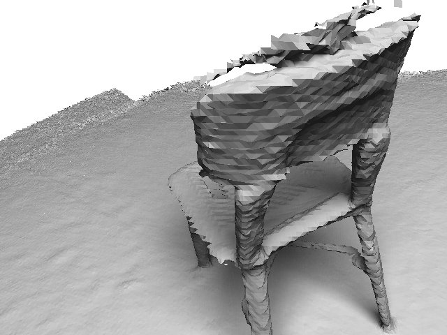 A Large Dataset of Object Scans